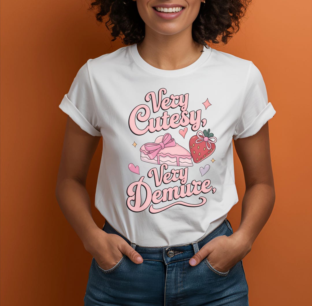 Very Cutesy Very Demure Png Gen Z Trendy Svg, Funny Svg, Very Demure ...
