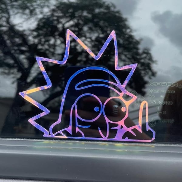 Rick and Morty Car Decal Svg - Etsy