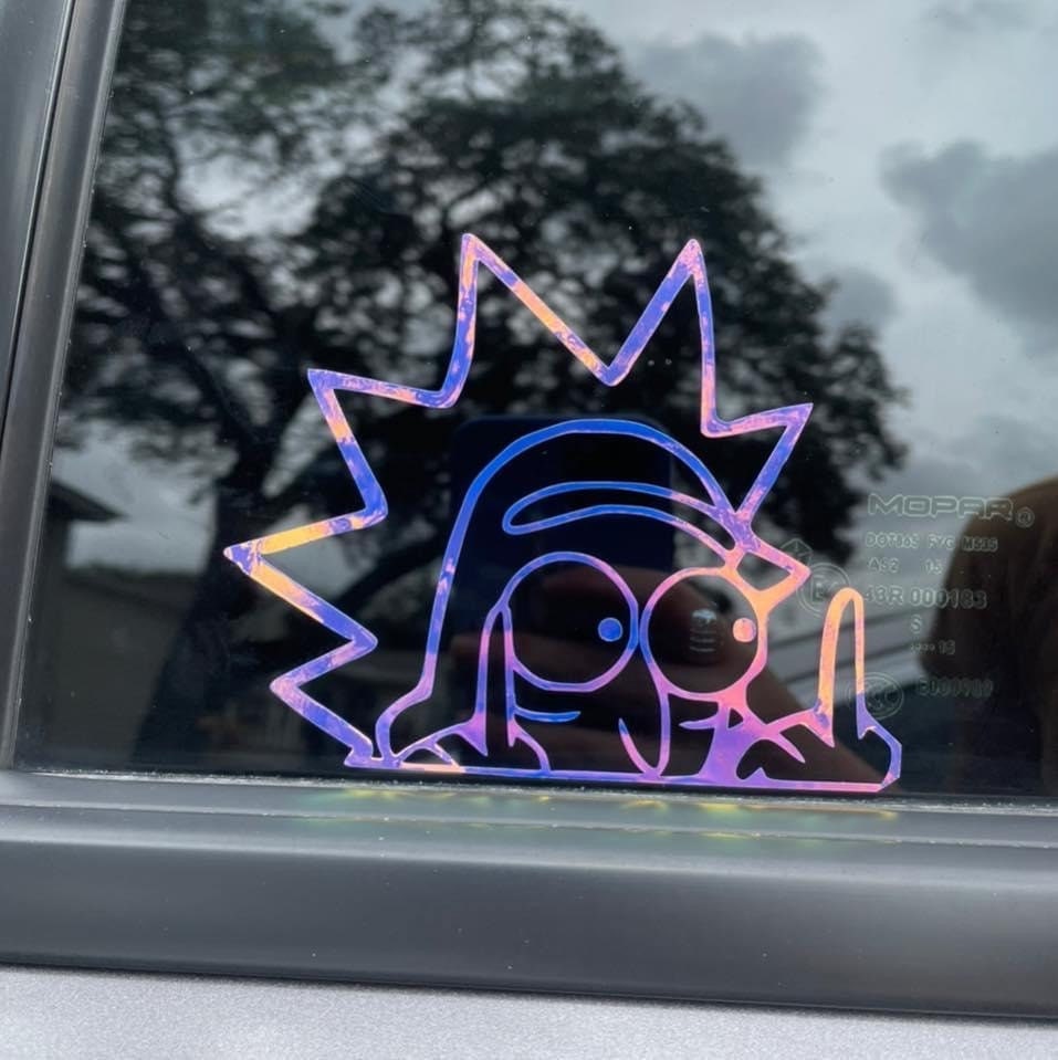Rick and Morty Window Decal - Etsy