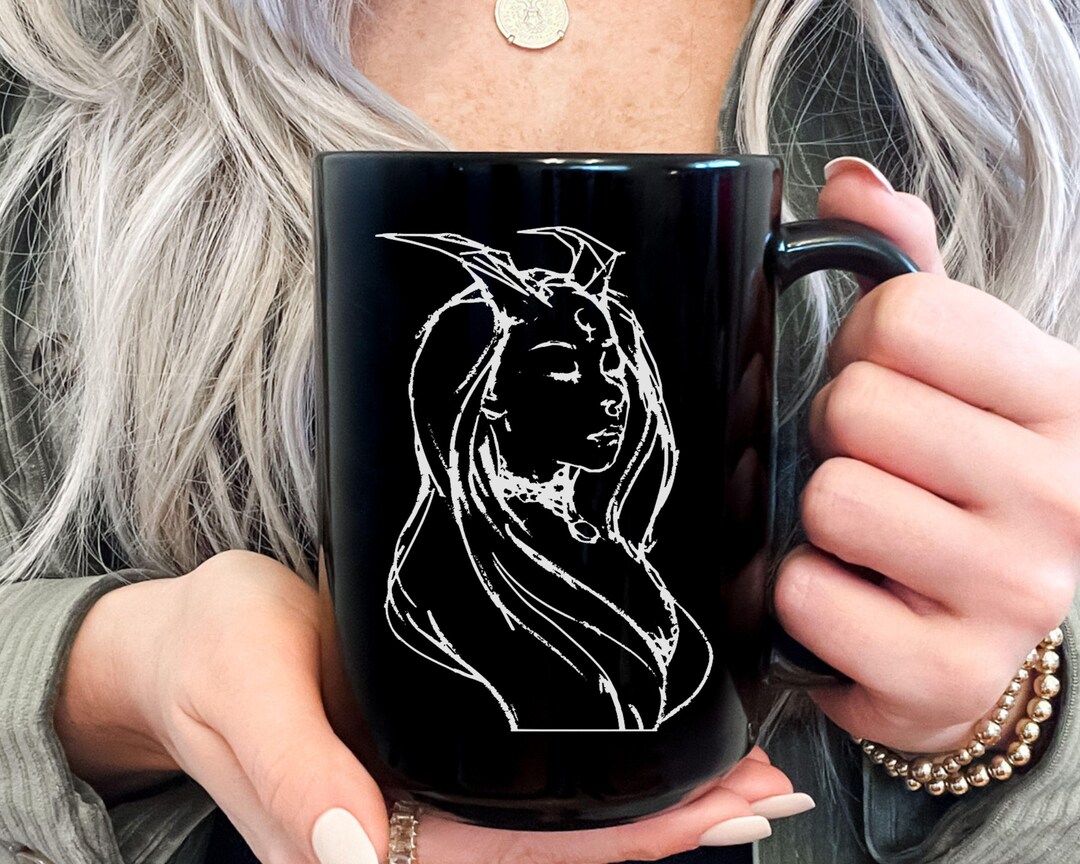 Female Demon Coffee Mug, She Devil, Demon, Succubus, Lilith Witchy Mug ...