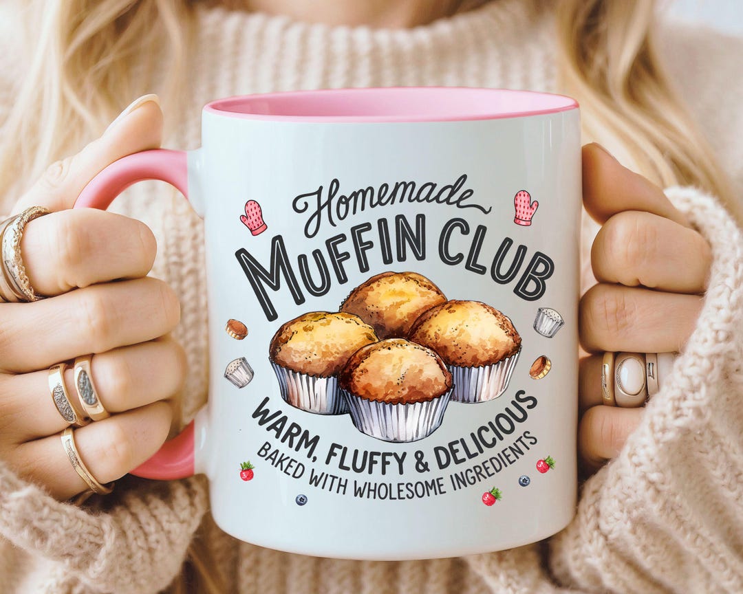 Homemade Muffin Club Coffee Mug, Funny Coffee Mug for Birthday Gift ...