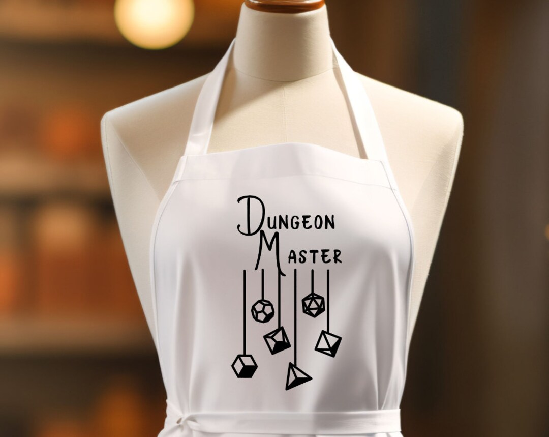 Dungeon Master DM Dnd Apron Custom Apron Dice Hostess - Etsy