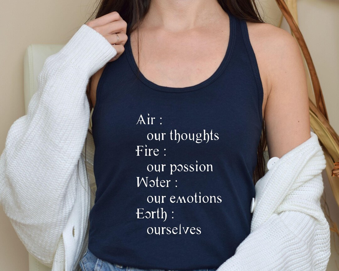 The Four Elements: Fire, Water, Earth, and Air Tank Top, Witch Shirt ...