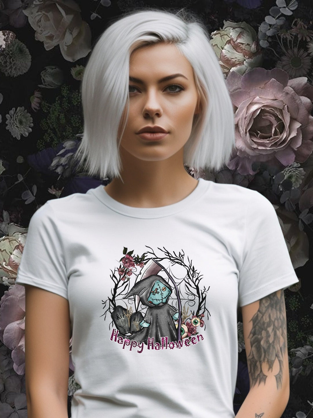 Cute Voodoo Doll Grim Reaper With Scythe Unisex T Shirt Edgy - Etsy