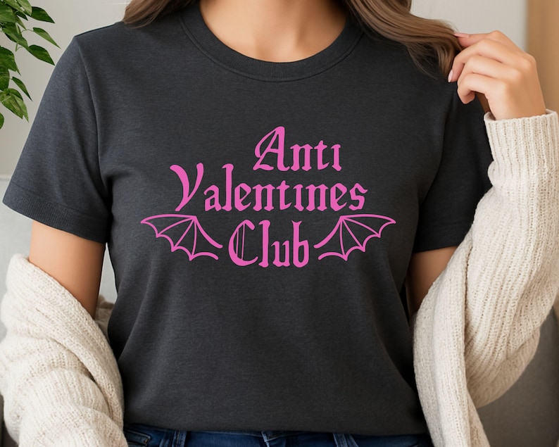 Anti Valentines Club Shirt, Bat Wings Spooky Valentine Mug, Valoween ...