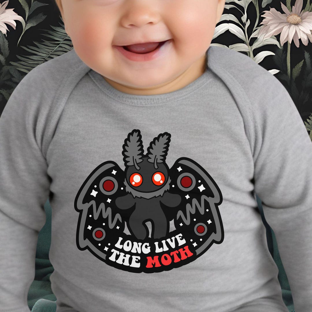 Long Live the Moth Mothman Bodysuit, Mothman Gift and Cryptid Gift ...