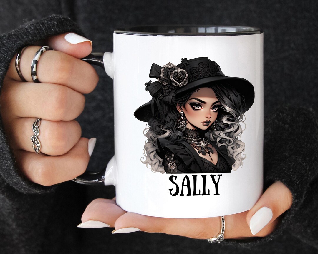 Goth Girl Coffee Cup, Personalized Mug, Goth Coffee Cup Makes A Great ...