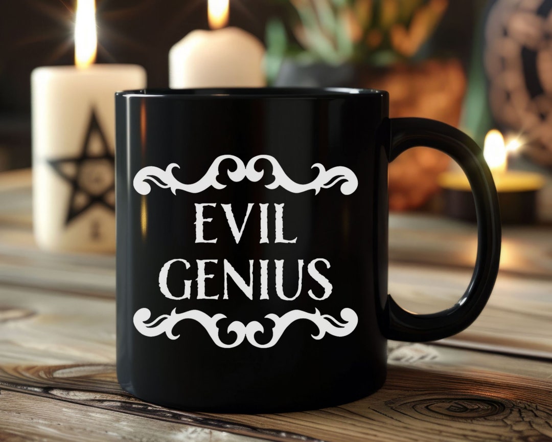 Evil Genius Coffee Cup, Goth Coffee Cup Makes A Great Goth Gift, Emo ...