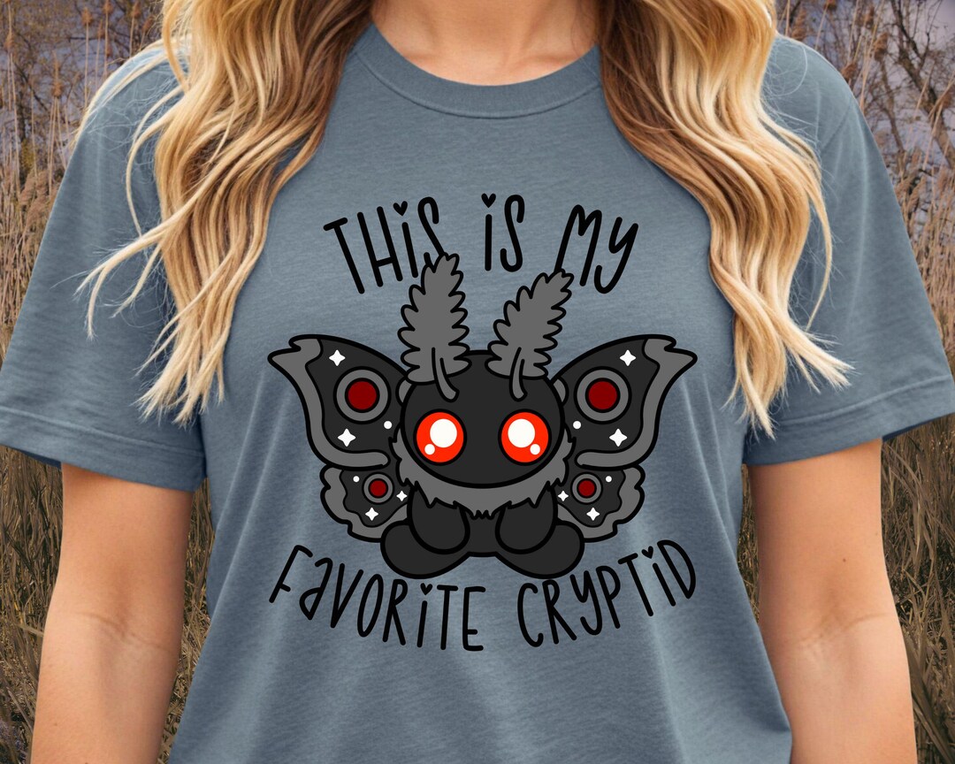 My Favorite Cryptid Mothman Shirt, Mothman Gift and Cryptid Gift, Point ...