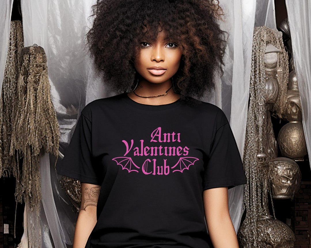 Anti Valentines Club Shirt, Bat Wings Spooky Valentine Mug, Valoween ...