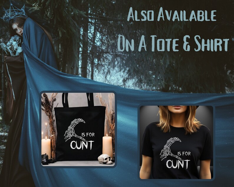 C is for Cunt Coffee Cup, Cunt Mug, Goth Coffee Cup Makes A Great Goth ...