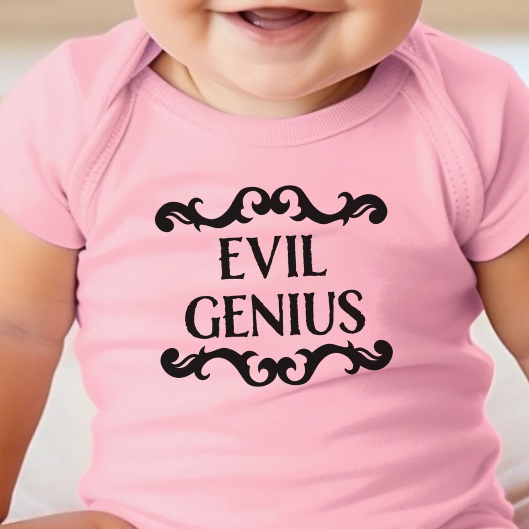 Evil Genius Bodysuit, Spooky Baby Clothes, Spooky Baby, Gothic Baby ...