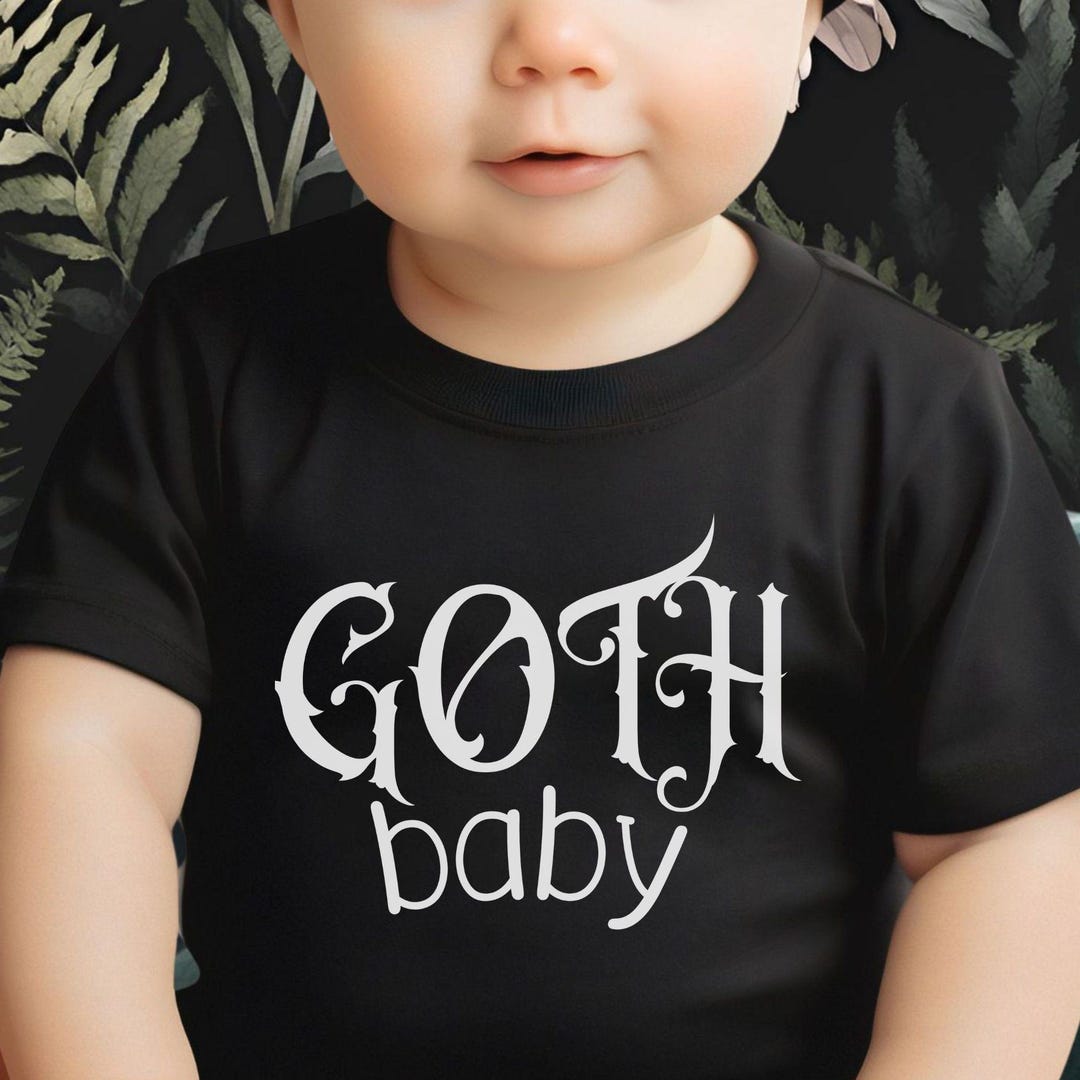 Goth Baby Bodysuit, Goth Baby Shower Gift, Spooky Baby, Emo Baby, Goth ...