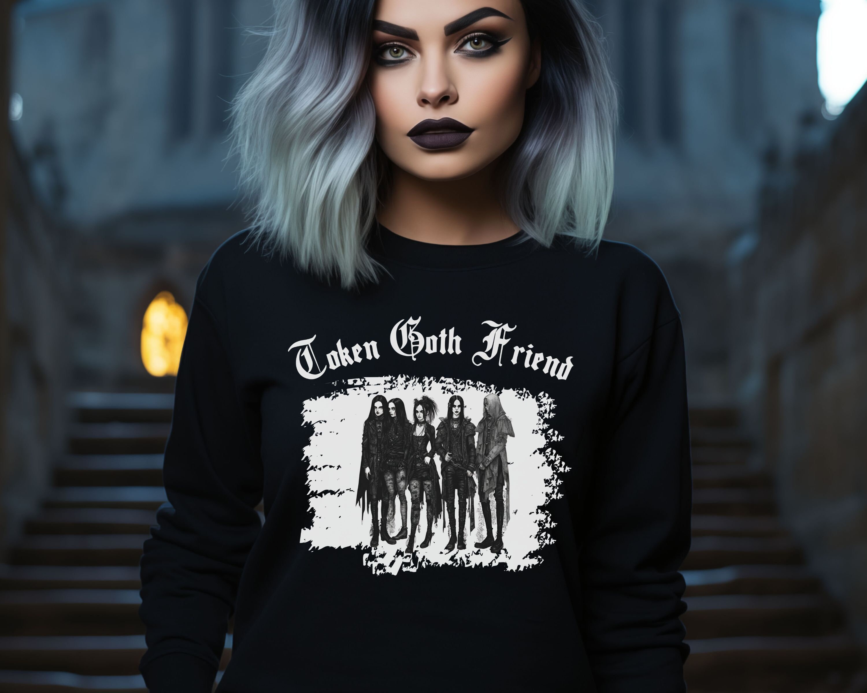 Token Goth Friend Unisex Shirt, Edgy Shirt, Goth Shirt, Goth Clothes ...