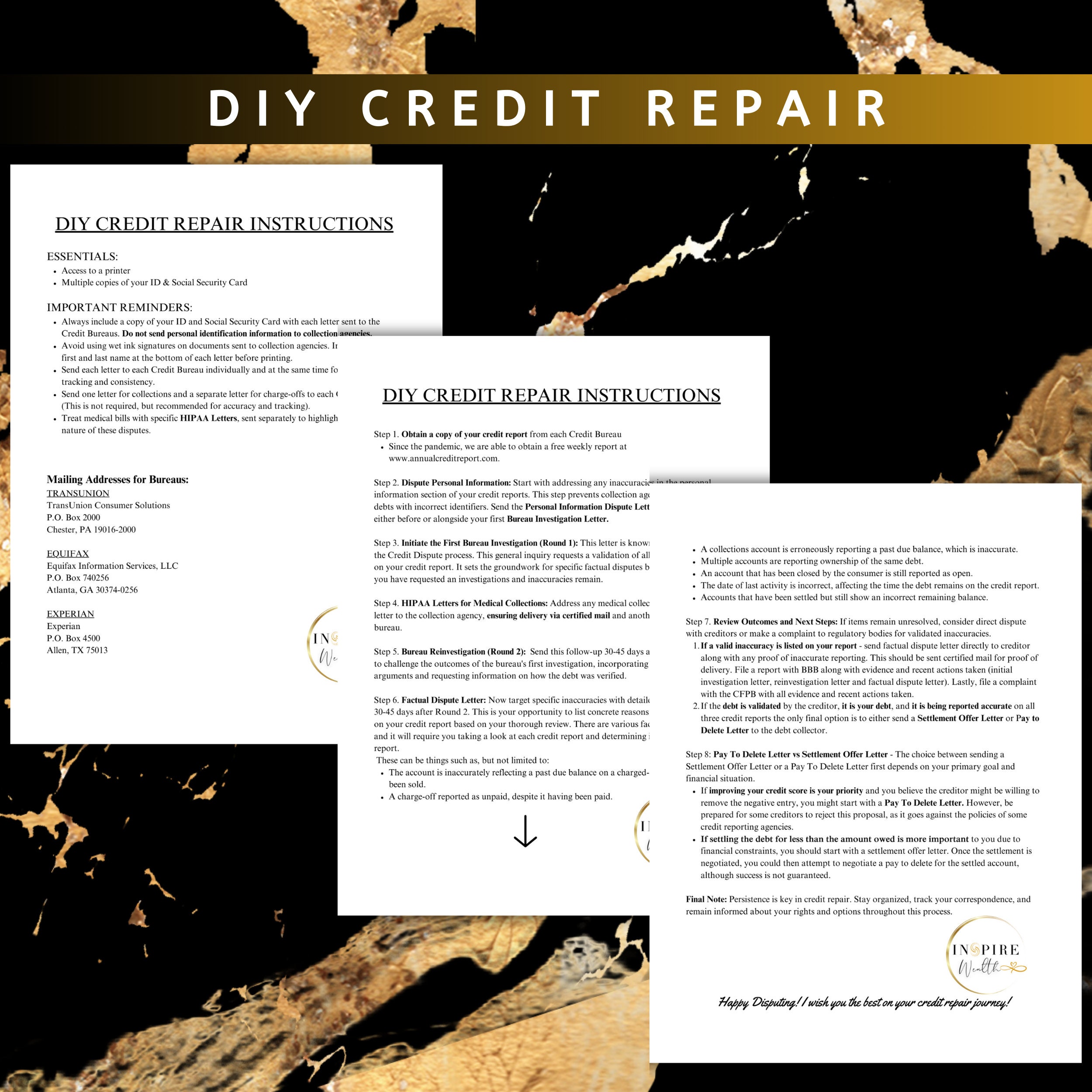 Double Jeopardy Letter, Factual Dispute Letter, Debt Collection Dispute ...