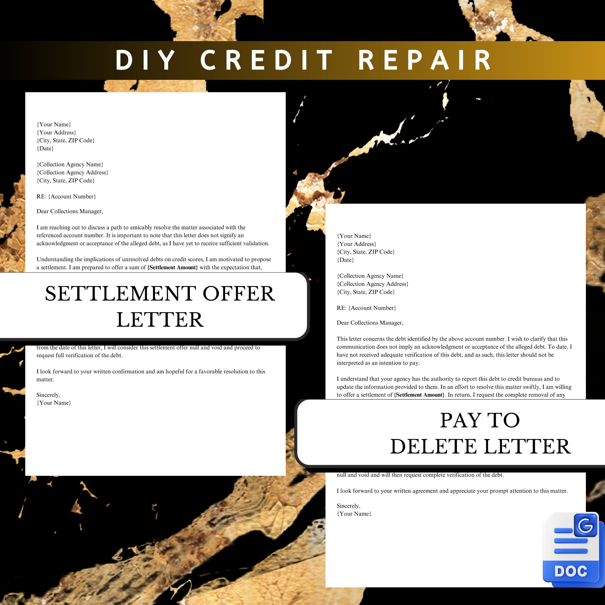 FULL DIY Credit Repair Kit, Debt Validation Letter, Credit Bureau ...