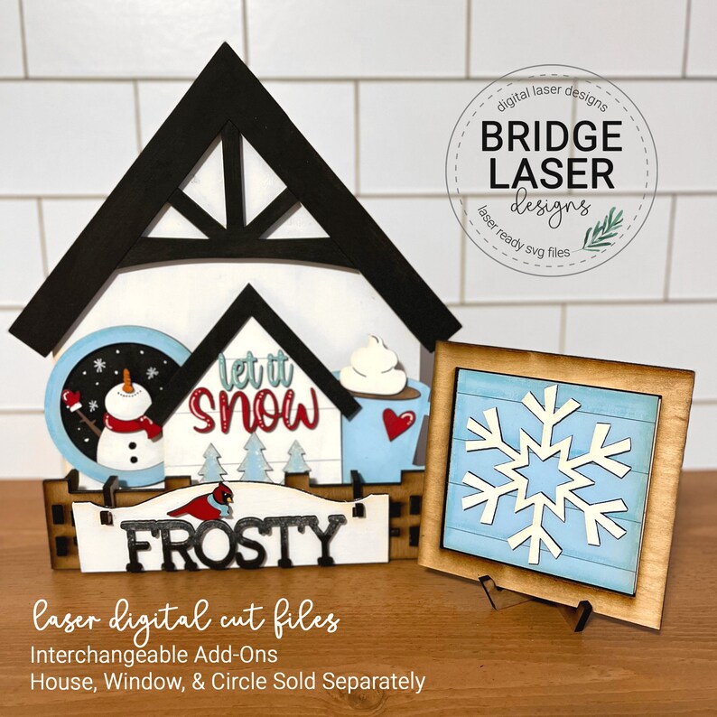 Snowman Laser Cut File Snowman Interchangeable Crate/fence - Etsy