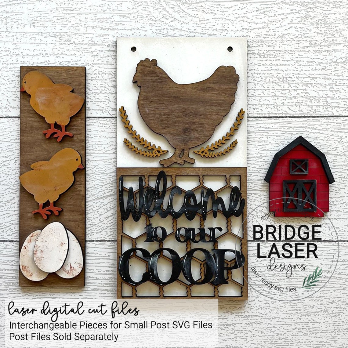 Chicken Welcome Sign Laser Cut Files, Welcome to Our Coop ...