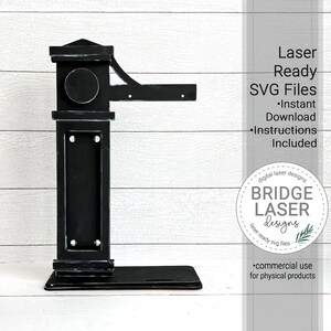 Post Sign Stand Laser Cut File, Post Sign Holder Laser SVG, Laser Cut ...