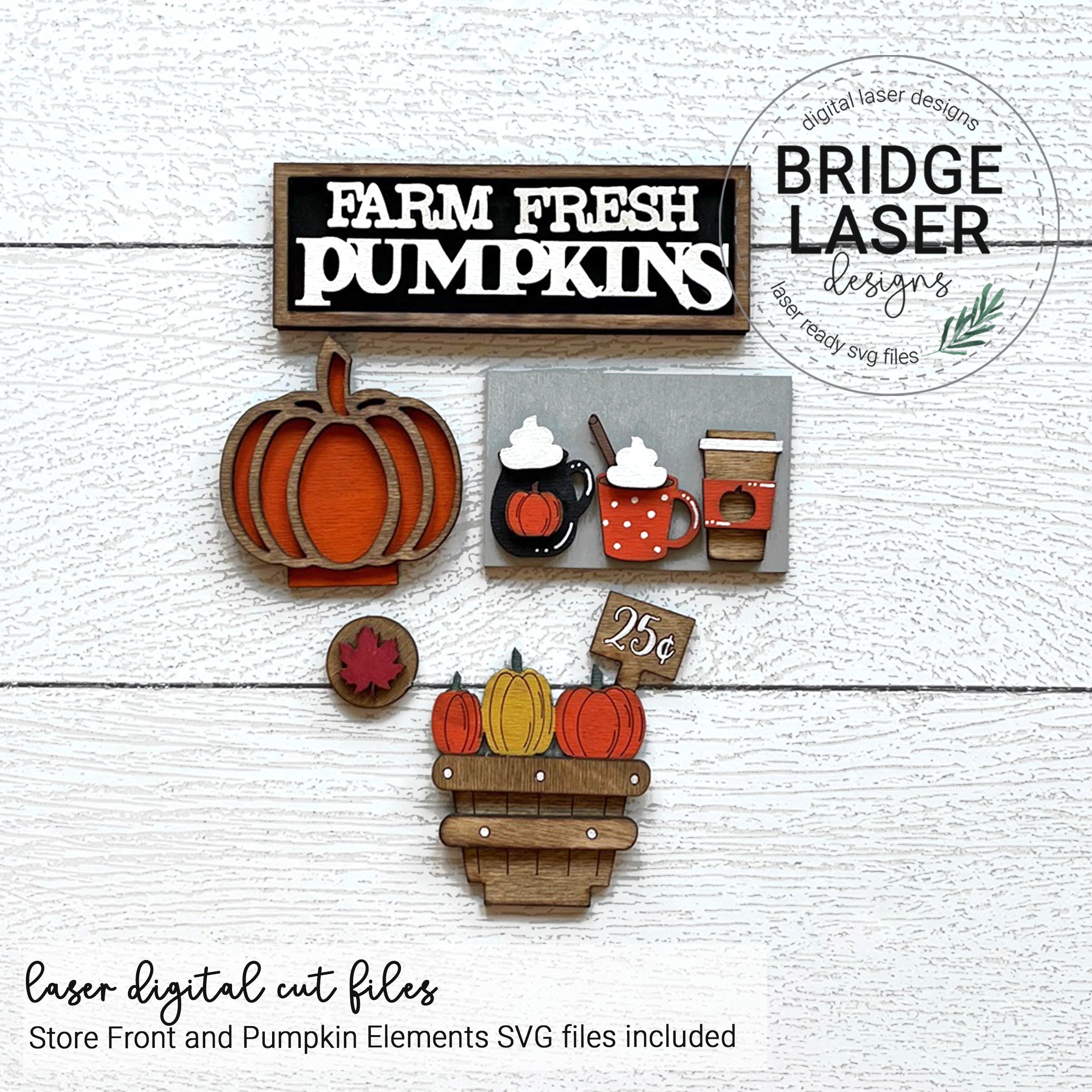 Pumpkin Patch Laser Cut File Fall Laser Design SVG Pumpkin - Etsy