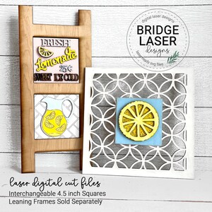 Lemon Laser Cut Files, Summer Interchangeable Leaning Sign Bundle File ...