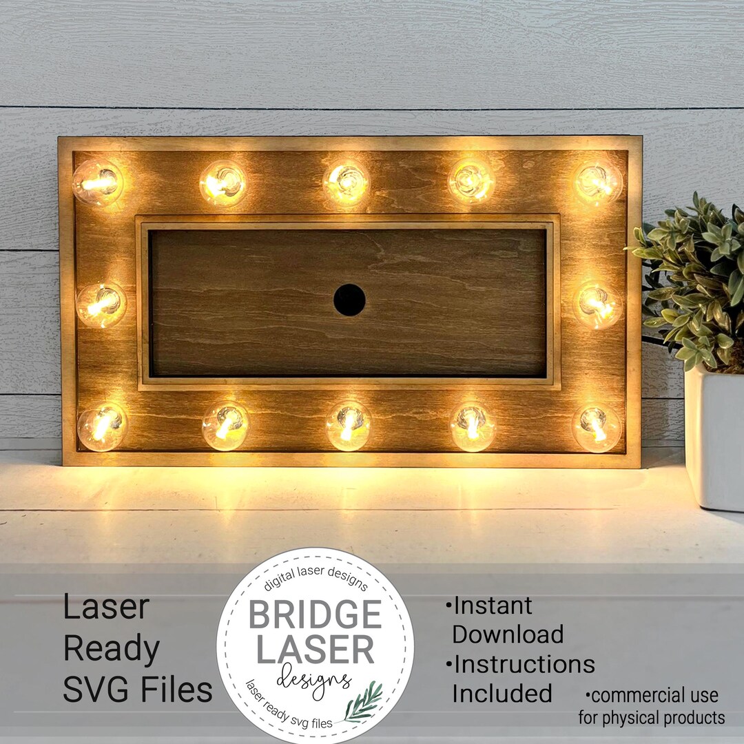 Light Interchangeable Frame Laser Cut File, Interchangeable Holiday ...