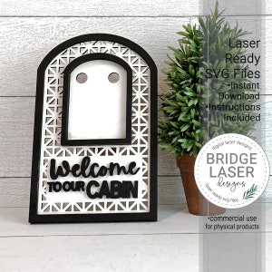 Interchangeable Welcome Arch Laser Cut File, Seasonal Sign Laser SVG ...