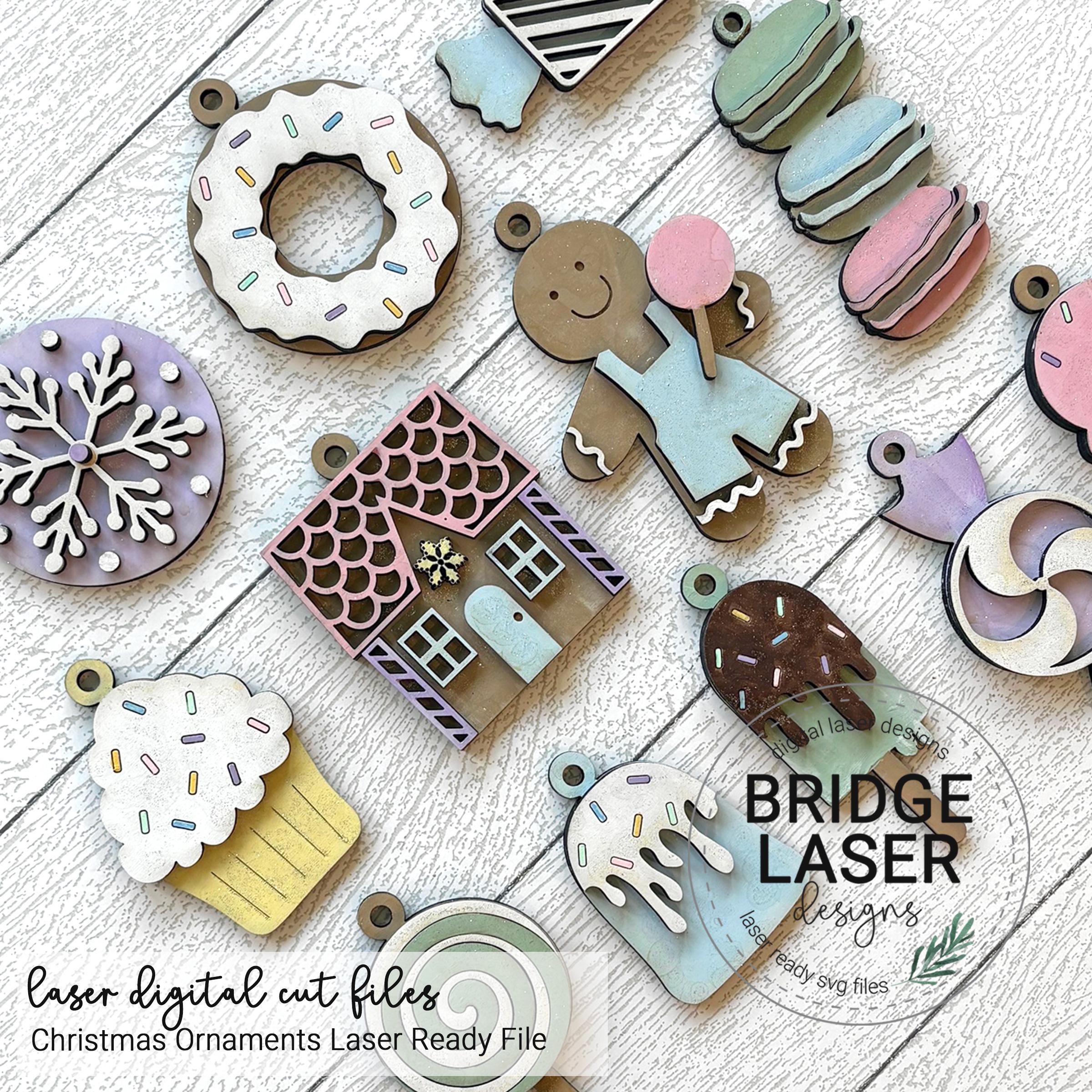 Candy Ornament Laser File, Christmas Candy Ornament Bundle SVG ...