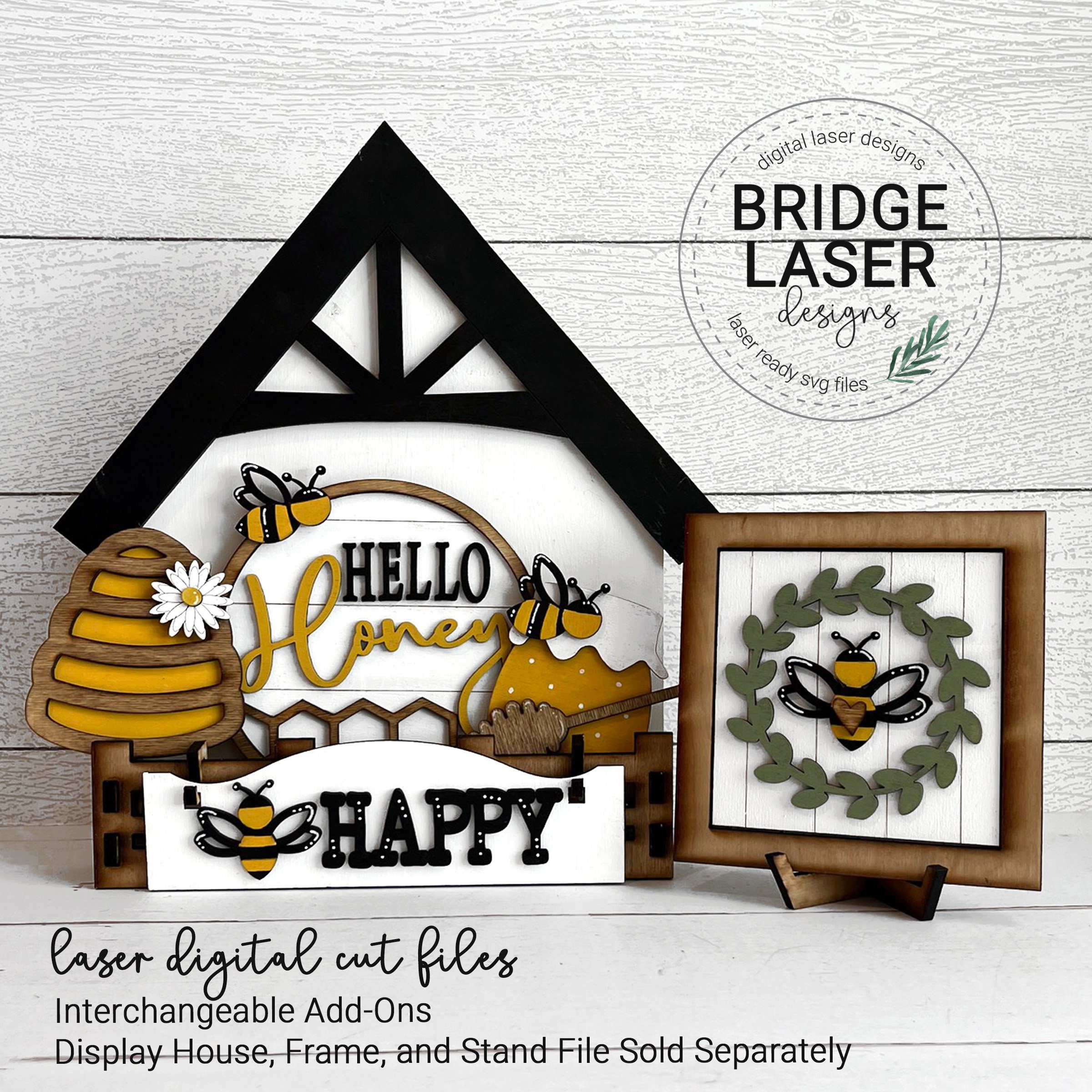 Bee Laser Cut File Honey Bee Interchangeable Add On Bee - Etsy Canada