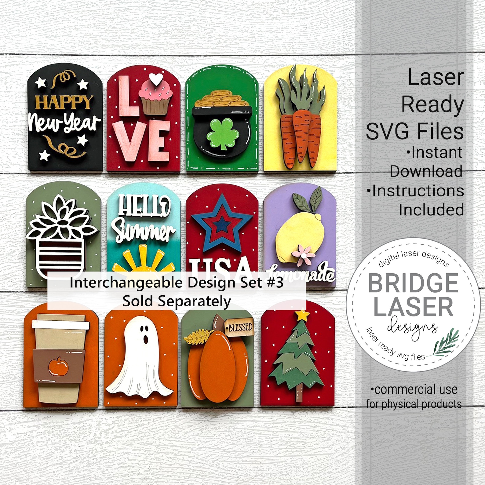 House Laser Cut File, Welcome Laser File, Seasonal Interchangeable ...