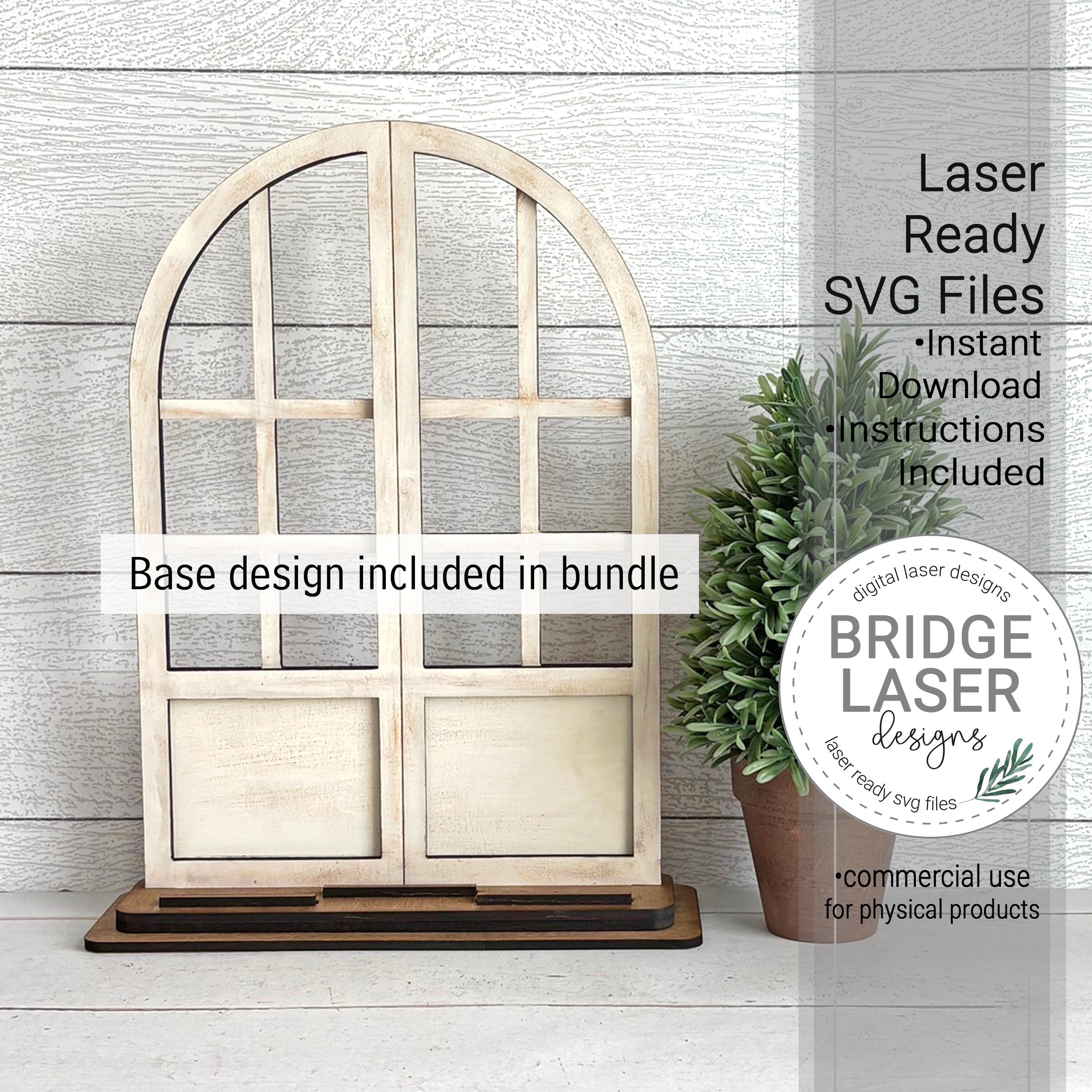 Trio Laser Files BUNDLE #1, Interchangeable Shelf Sitter Bundle SVG ...