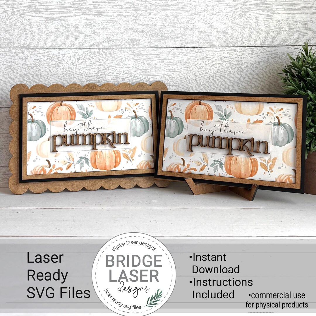 Fall Laser Cut File and Printable PNG, Interchangeable Printable PNG ...