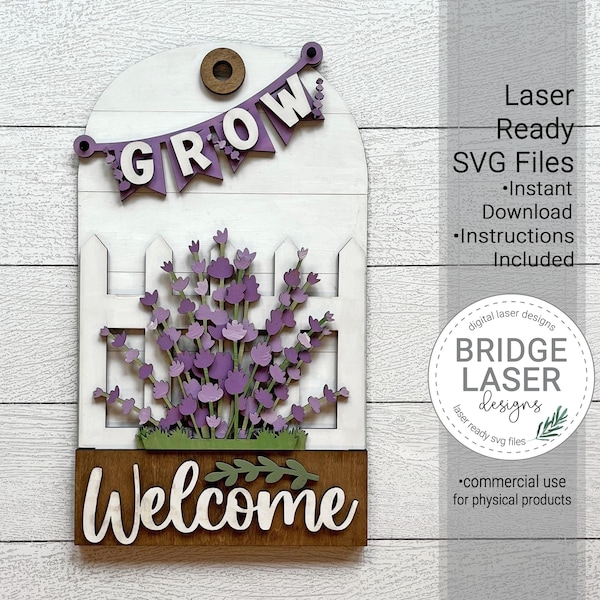 Lavender Wreath Svg - Etsy