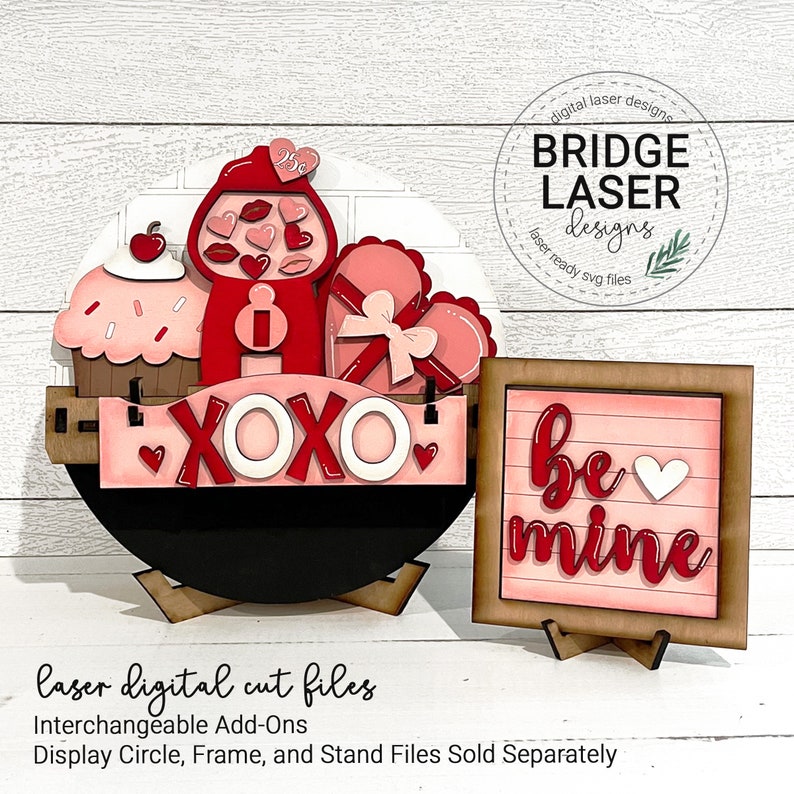 Valentine's Day Laser Cut File Valentine Interchangeable - Etsy