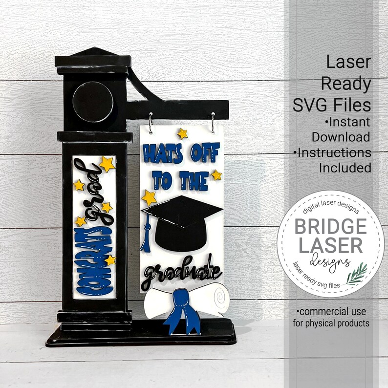 Graduation Sign Laser Cut File, Graduation Interchangeable Sign SVG ...
