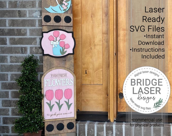 Hello Spring Porch Sign SVG | Interchangeable Porch Leaner | Welcome ...