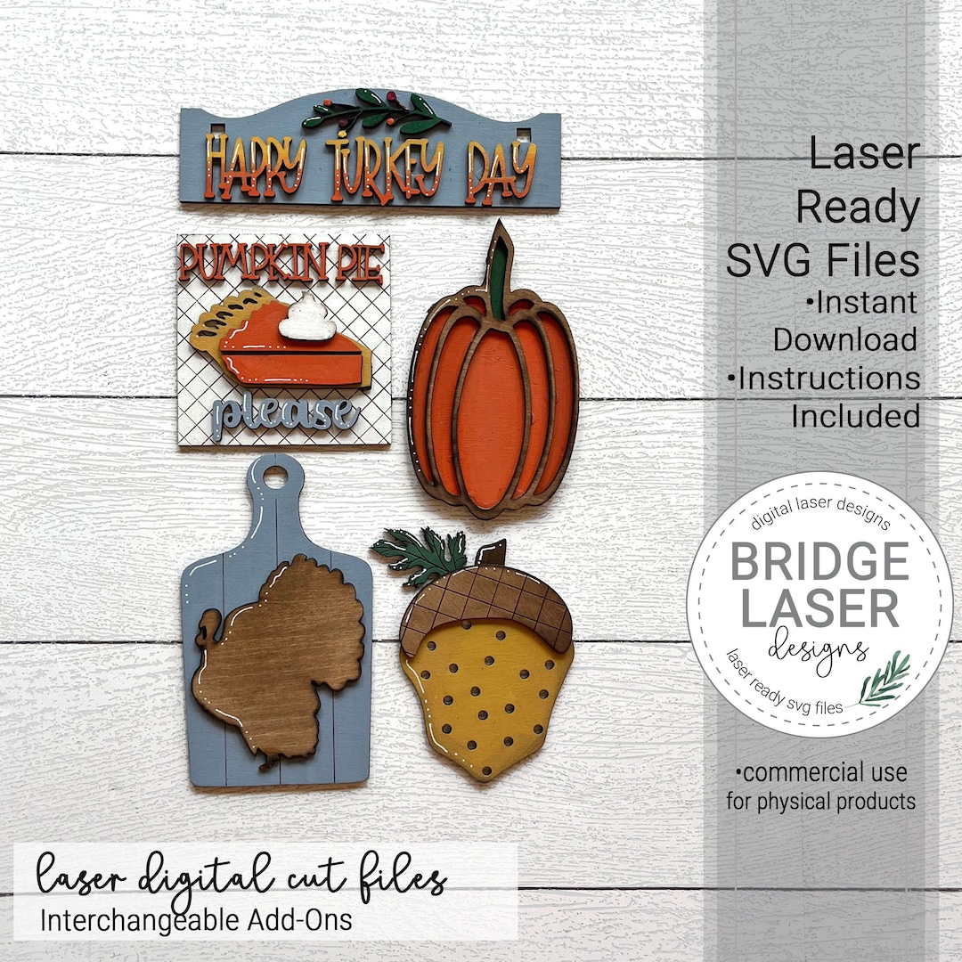 Thanksgiving Laser Cut File, Thanksgiving Interchangeable Crate/fence ...