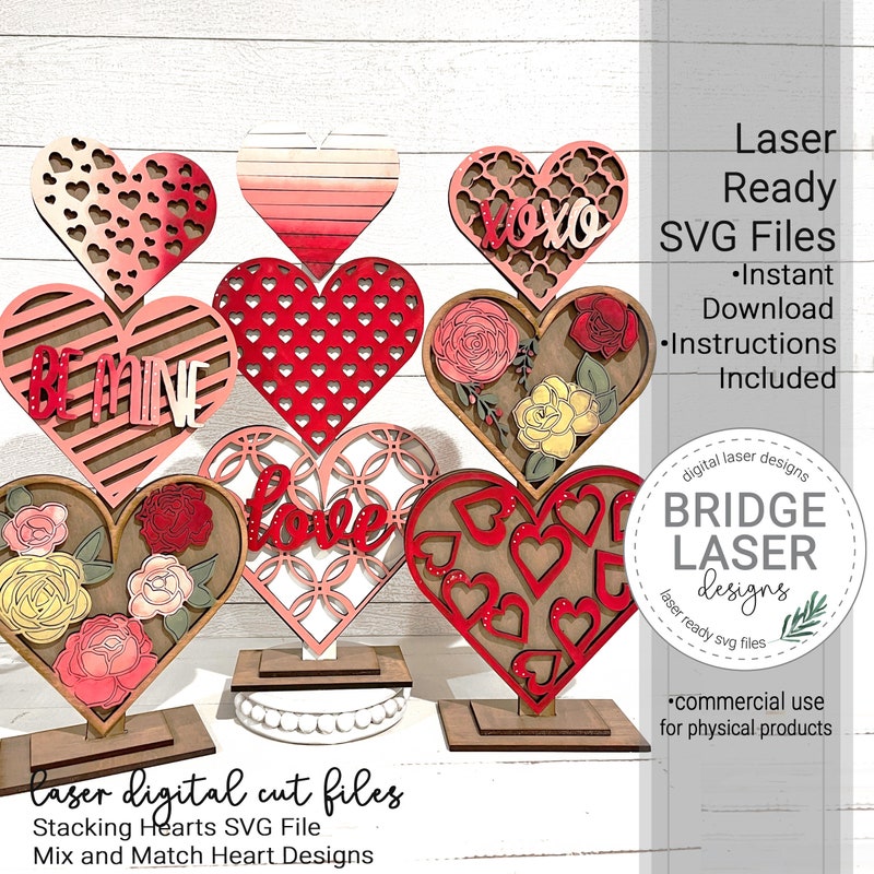 Laser Cut Hearts - Etsy