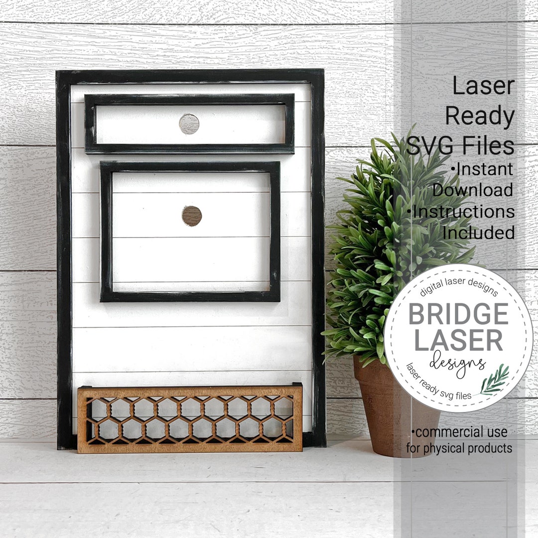 Standing Calendar Frame With Crate Laser File, Interchangeable Calendar ...
