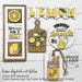 Summer Laser Cut Files, Lemon Shelf Sign Bundle SVG, Lemon Laser ...