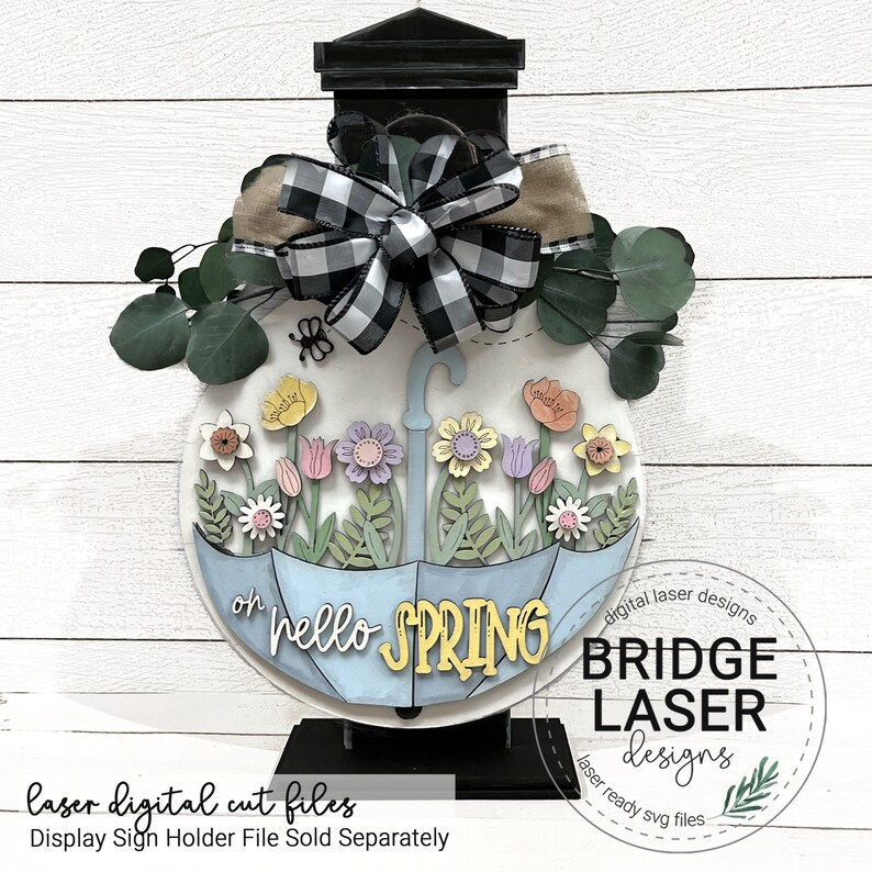 Spring Door Hanger Laser File Spring Laser Cut Design - Etsy