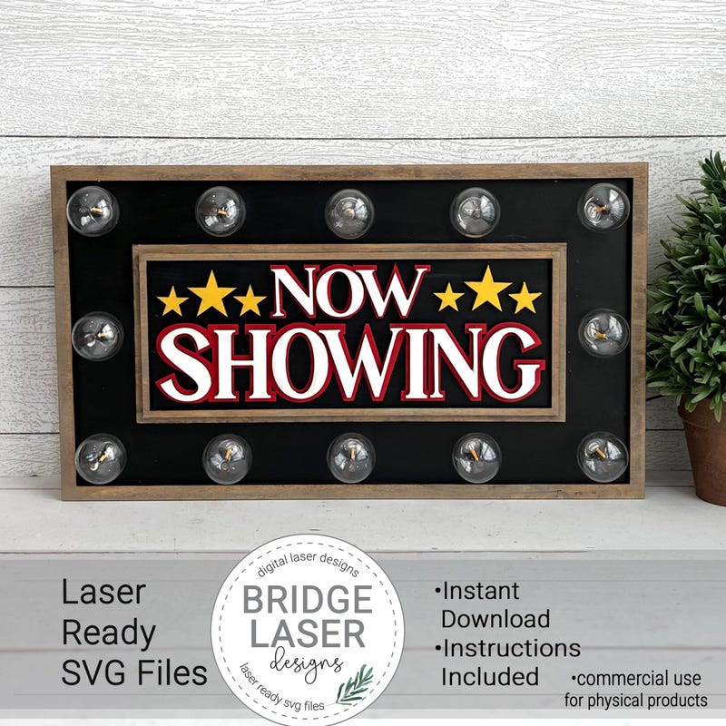 Now Showing Sign - Etsy