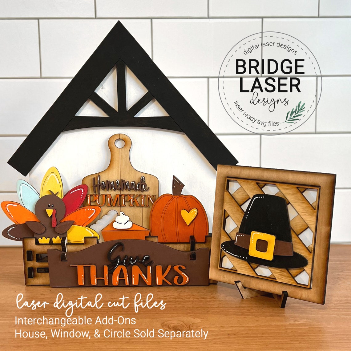 Thanksgiving Laser Cut File Thanksgiving Interchangeable - Etsy