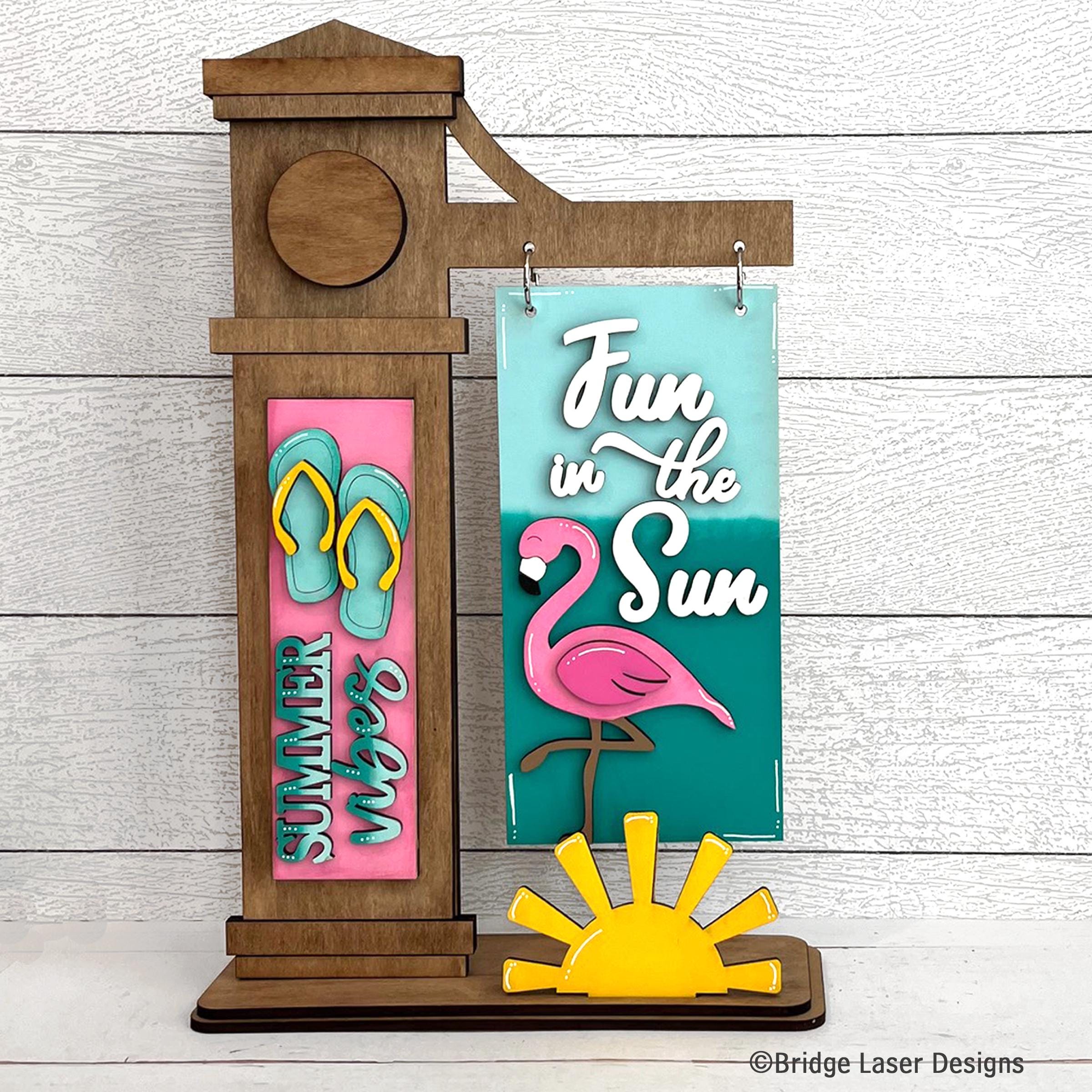 Post BUNDLE 2 Laser Cut Files, Interchangeable Post Laser File SVG ...