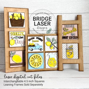 Lemon Laser Cut Files, Summer Interchangeable Leaning Sign Bundle File ...