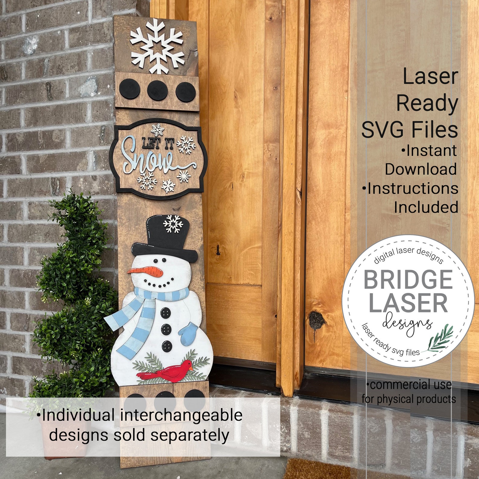 Porch Leaner Sign Laser Cut File, Porch Leaner Sign Holder Laser SVG ...