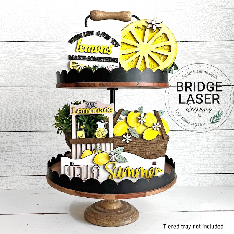 Lemon Summer Laser Cut File, Summer Lemonade Interchangeable Add On ...