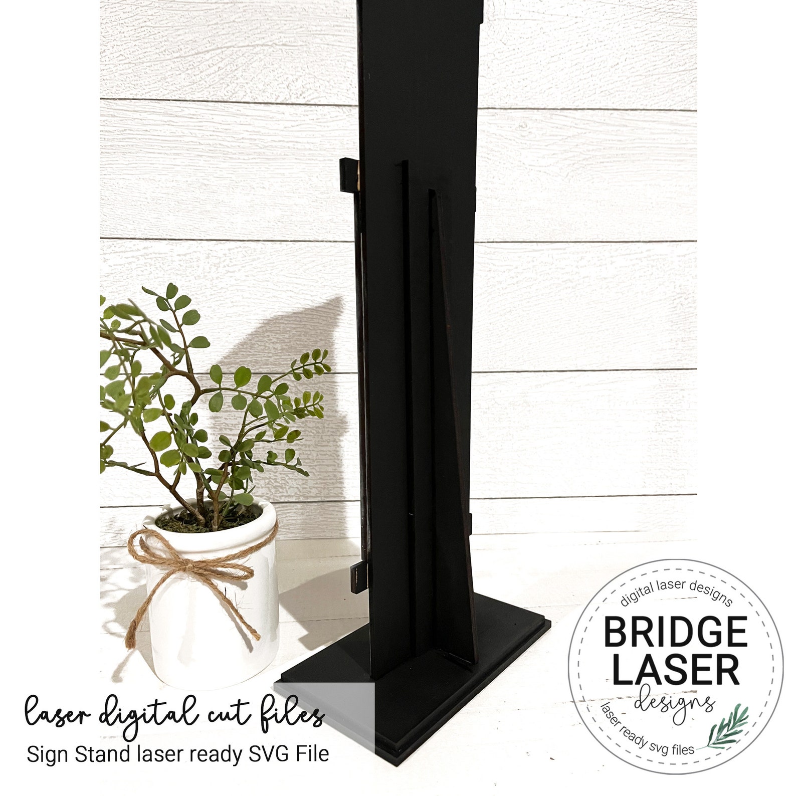 Sign Stand Laser Cut File Sign Holder Laser SVG Laser Cut - Etsy