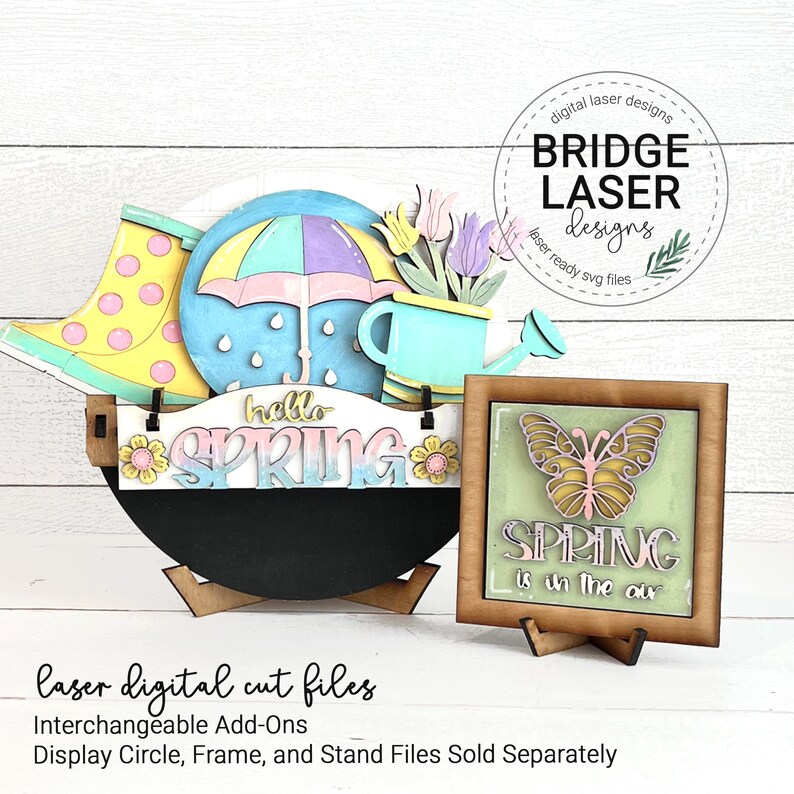 Spring Laser Cut File Spring Interchangeable Add On Umbrella - Etsy