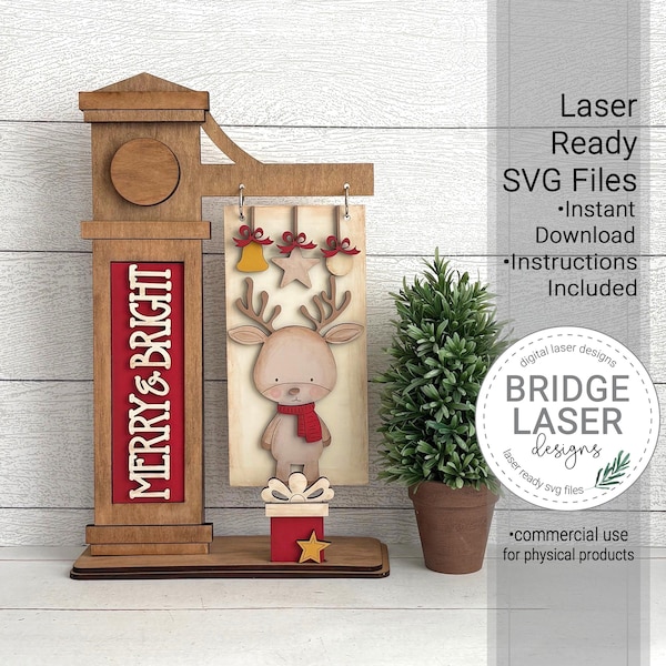 Reindeer Sign - Etsy